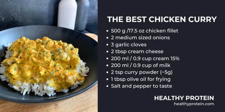 Easy 15-Minute Chicken Curry Recipe (Low Calorie Curry Sauce)